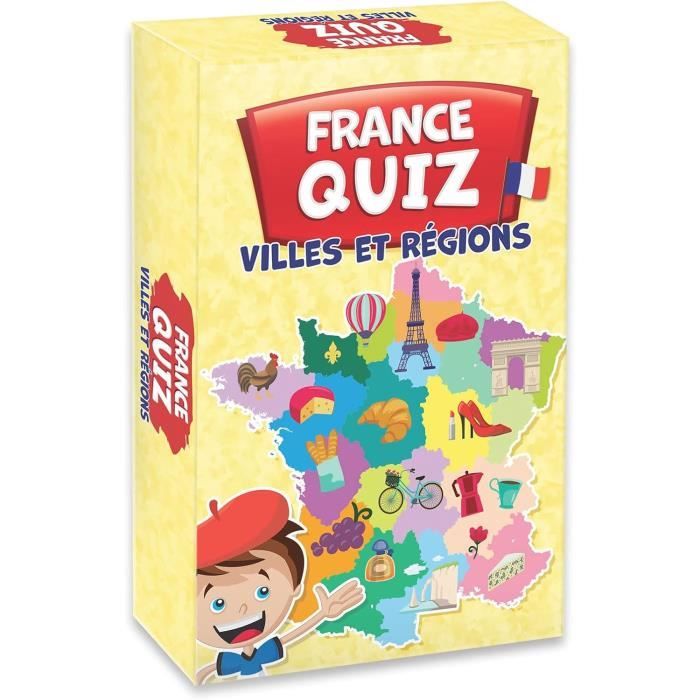 Quiz France Villes et Régions Jeu Familial Jeux de Société pour Enfants ...