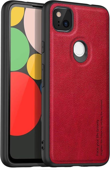 Coque Google Pixel 4A, étui en Cuir TPU Souple Anti-Chute, Slim Cover ...