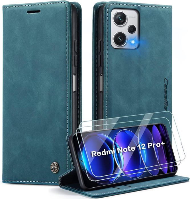 3 in 1 Coque pour Xiaomi Redmi Note 12 Pro Plus 5G avec 2X Protection ...