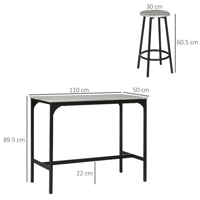 Table de bar avec tabouret de bar, set de 5 tables de bar, table de ...