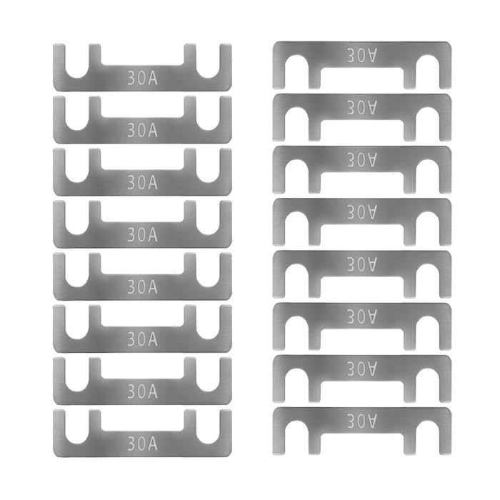 16 x Car Flat Fuse Strip Fuses for Auto Fuses 30A 40A 50A 60A 70A 80A ...