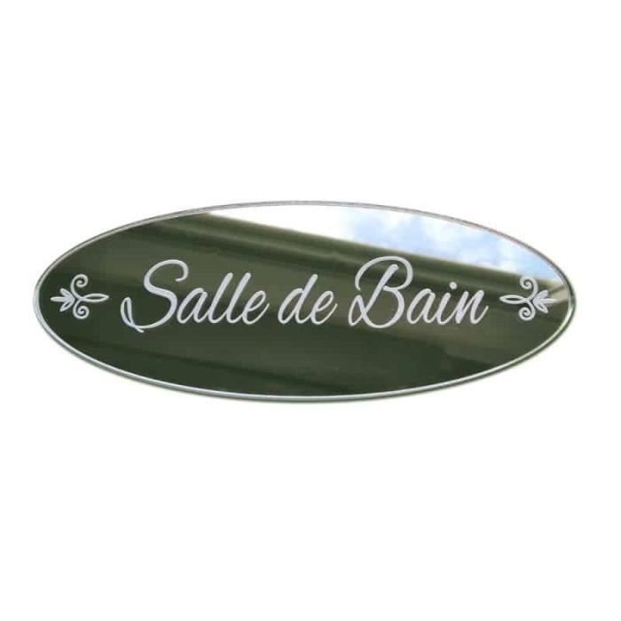 Plaque Miroir Adhésive Salle de Bain - ADZIF.BIZ - Style Shabby - 16x6 ...