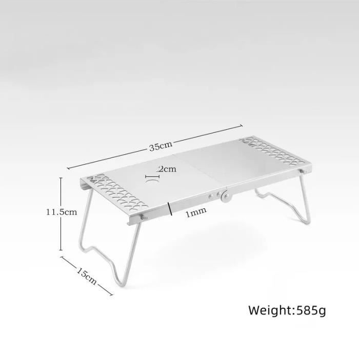 Table pliable - Table de réchaud à gaz de camping, mini table en acier ...