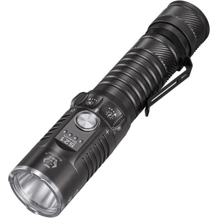 Lampe de poche S21 gr 4000 lumens rechargeable, longue distance de ...