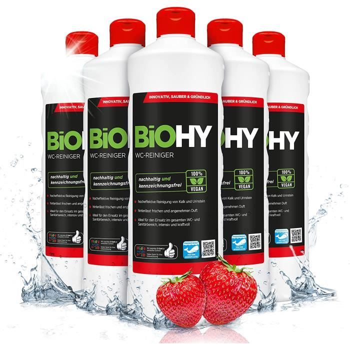 Nettoyant WC (6 x 1l Bouteille) | Gel nettoyant visqueux | Concentré ...