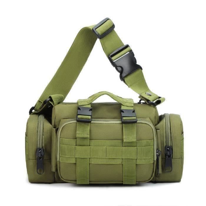 Sac de taille tactique,iToobe sac tactique, sac à dos multifonctionnel pour homme avec caméra (Vert)