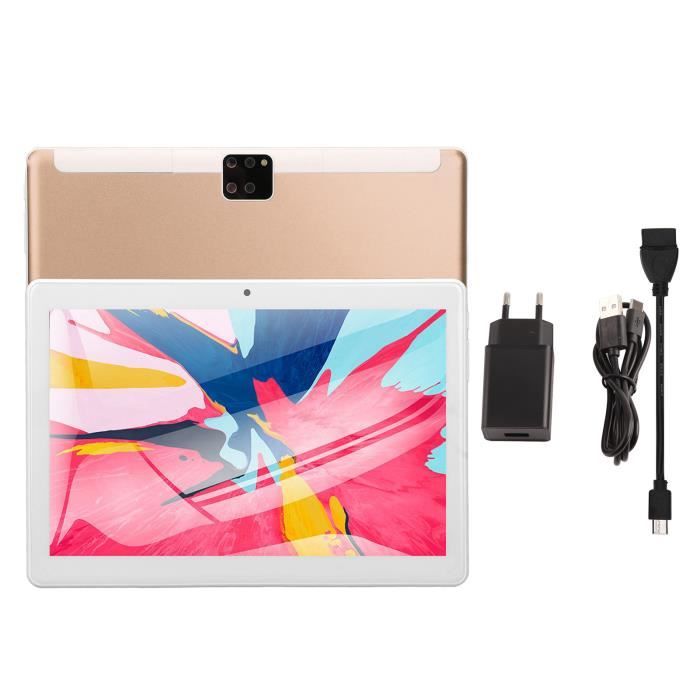 Fdit onglet double bande Tablette 10,1 pouces Processeur 10 cœurs 6 Go ...