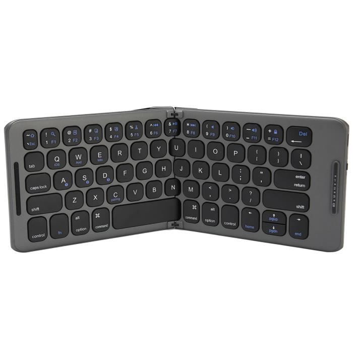 Fdit Clavier pliant sans fil Clavier Bluetooth pliable Support multi ...
