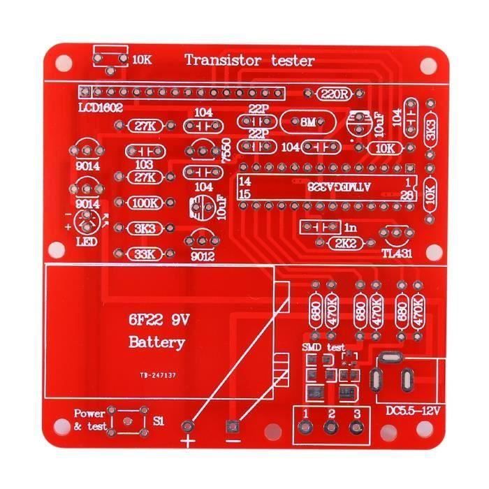 FUNNING-MEN M168 DIY Testeur de Transistor Résistance ESR Inductance ...