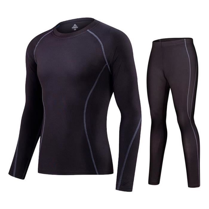 Ensemble Vêtements de Compression Maillot et Pantalon Fitness Respirant ...
