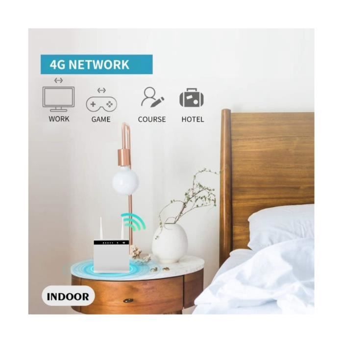 Routeur WIFI LT290 4G avec 2 Antennes Verticales 1200M Double Bande ...