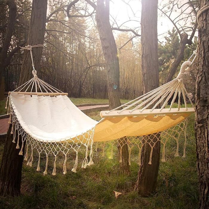 ZLRE Tassel Hamac Toile Camping Extérieur Intérieur Maison Loisirs ...
