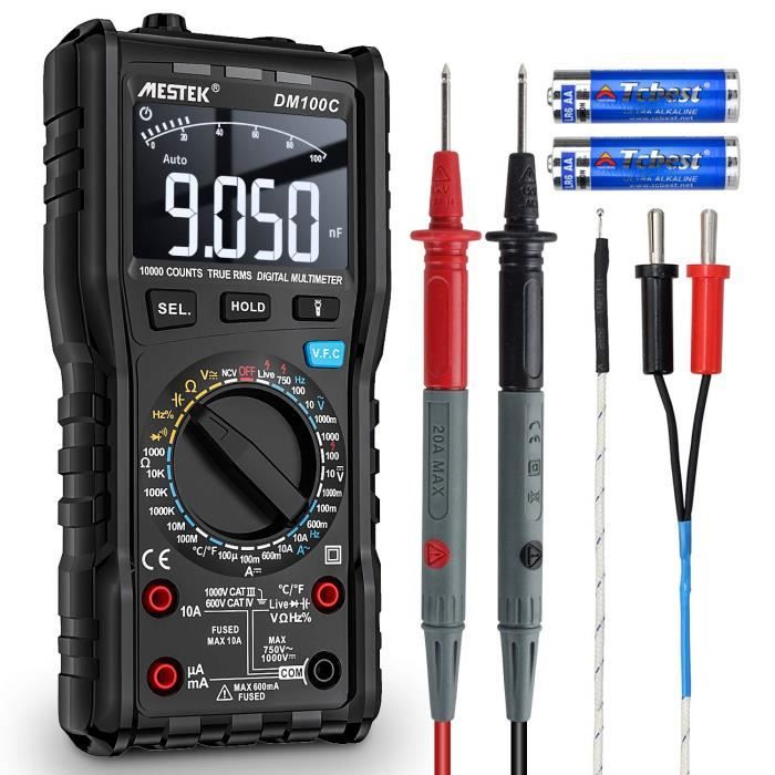 Multimètre Numérique Testeur Electrique Professionnel TRMS MESTEK ...