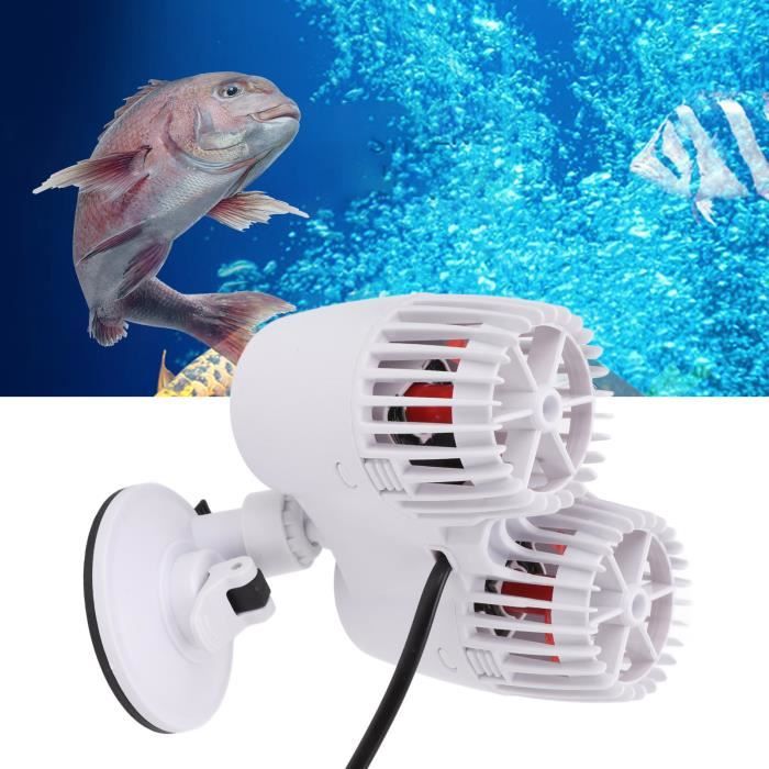 Pompe à eau submersible de circulation Aquarium Wavemaker 360 Degrés Rotation Blanc(EU Plug 220V ...