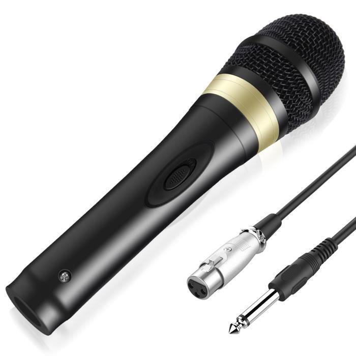 Tonor Microphone Dynamique avec Fil Micro Vocal avec Câble XLR de 16,5 ...