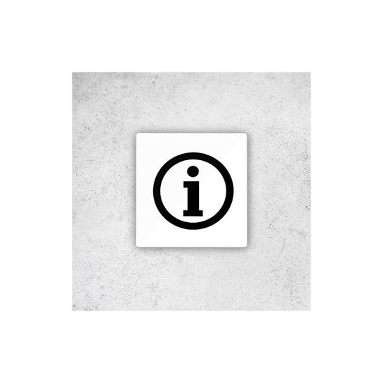 Pictogramme panneau signalétique PMMA - Picto Noir - Format 9x9 cm ...