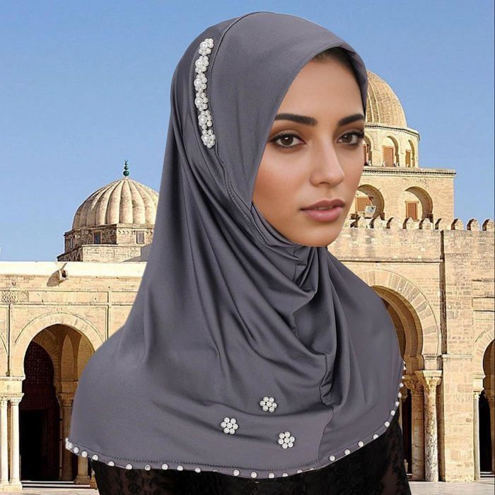 Hijab Musulman Pour Femme Musulmane Musulmane Avec Tie Dos Hijab ...