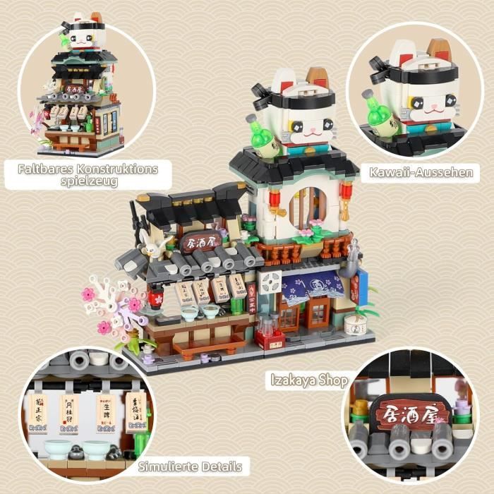 Qlt Izakaya Shop Mini Briques De Construction, Moc Creative Stem Toys ...
