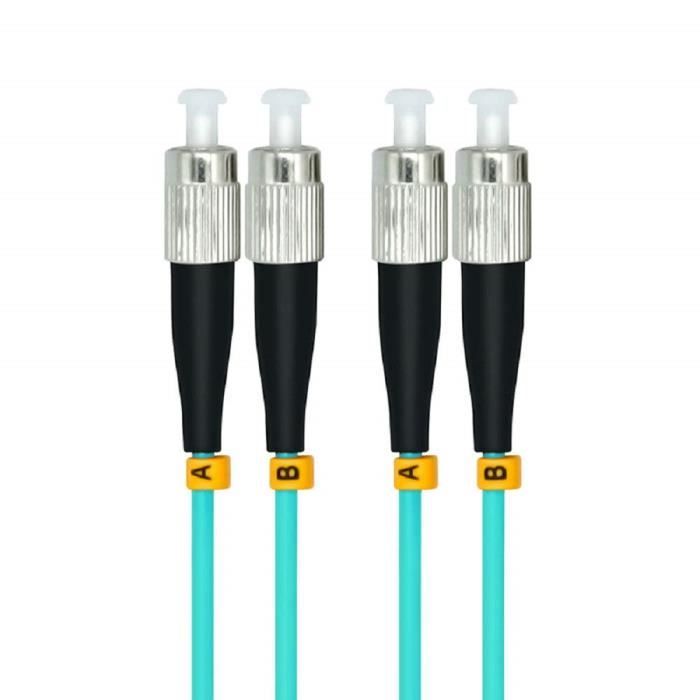 Lc Sc Fc St Duplex 50-125 Om3 10 G Câble Fibre Optique Multimode Jumper ...