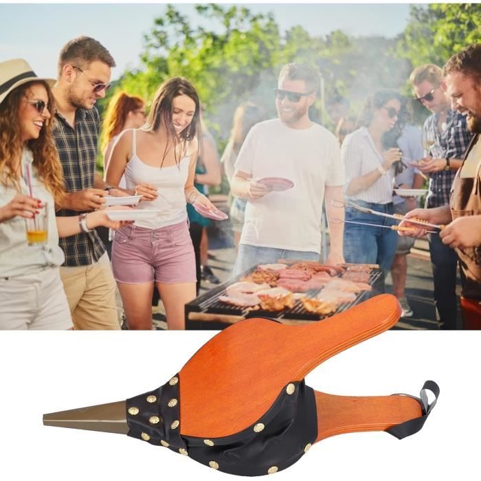 Soufflet De Cheminée, Souffleur De Foyer En Cuir, Souffleur De Bois ...