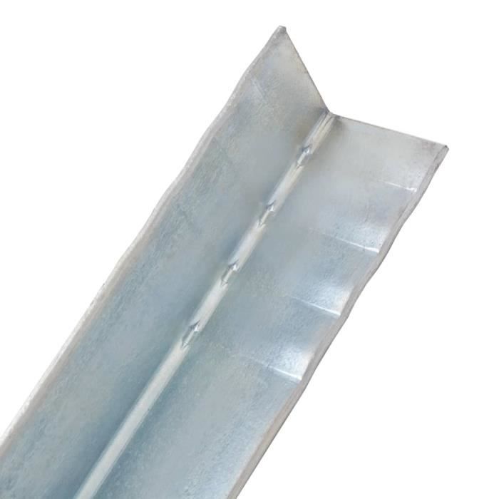 PAL Piquet de sol en forme de L 2 pcs Acier galvanisé 5 x 5 x 50 cm ...
