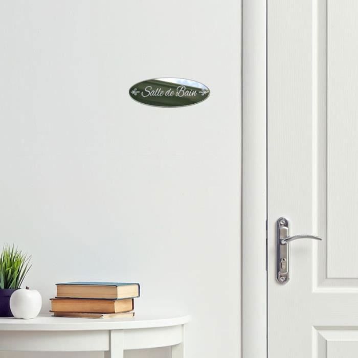 Plaque Miroir Adhésive Salle de Bain - ADZIF.BIZ - Style Shabby - 16x6 ...