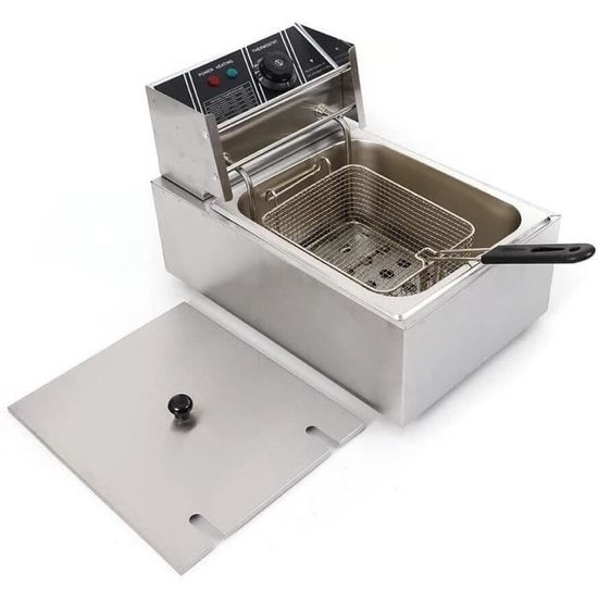 Friteuse professionnelle 6L, Friteuse électrique à zone froide ...