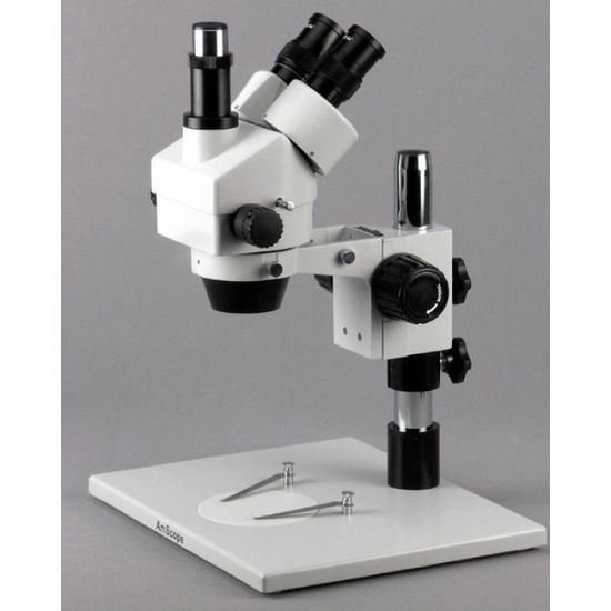 Microscope stéréo trinoculaire 7X-45X avec support très grand - GENERIC ...