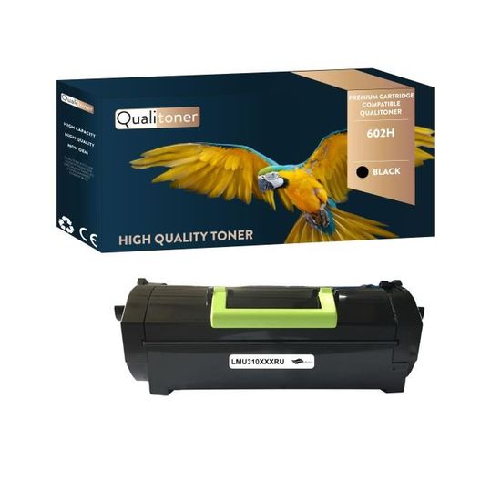 QUALITONER - x1 Toner - 602H Noir - Compatible pour Lexmark MX610de ...
