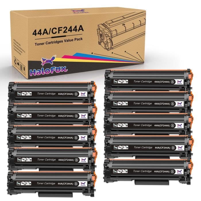HALOFOX Compatible CF244A 44A 10 noir Cartouche de Toner Compatible ...
