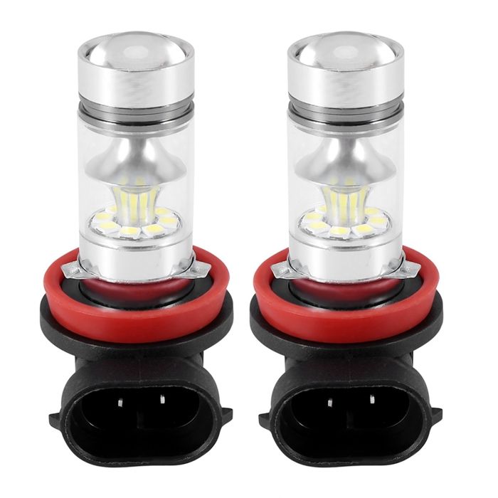2X H8 H11 H16 6000K Blanc 100W Haute Puissance LED Ampoule de Conduite ...