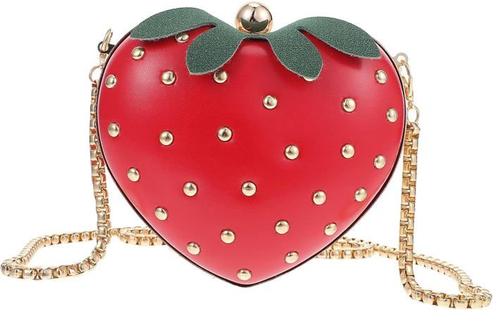1 Pc Sac à Bandoulière En Forme De Fraise Sac D'été Sac à De Dessin ...
