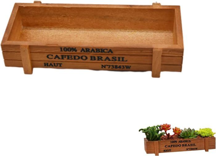Pot De Fleurs En Bois, Boîte De Pot De Fleurs Et De Fleurs | Pot De ...