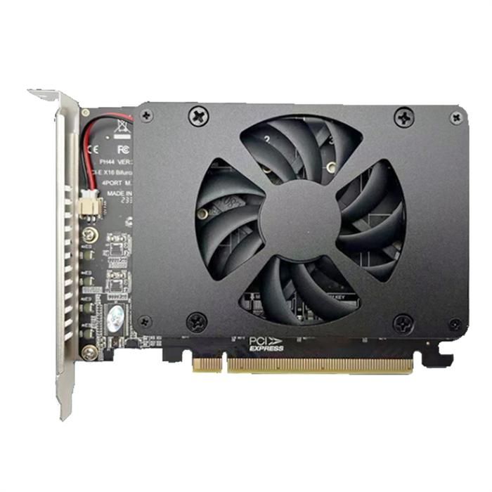 PCIEX16 NVME M2 MKEY SSD RAID Array Adaptateur D'Extension Carte MèRe ...