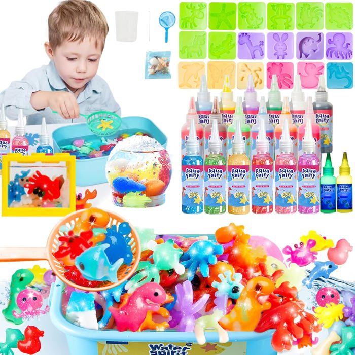 Balakaka Aqua Gelz Set 20 Bouteilles Gel Coloré Jouet Créatif 3D ...
