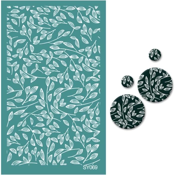 23 Styles De Pochoirs En Polymère Sérigraphiés For Argile, Kit De ...