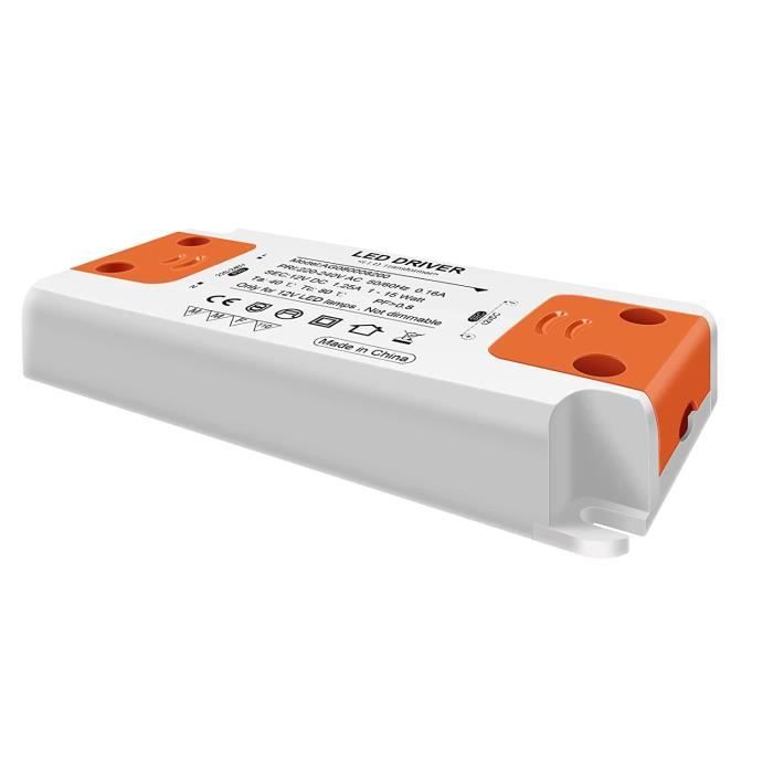 Transformateur LED 15W LED Driver DC 12V Adaptateur Convertisseur LED ...