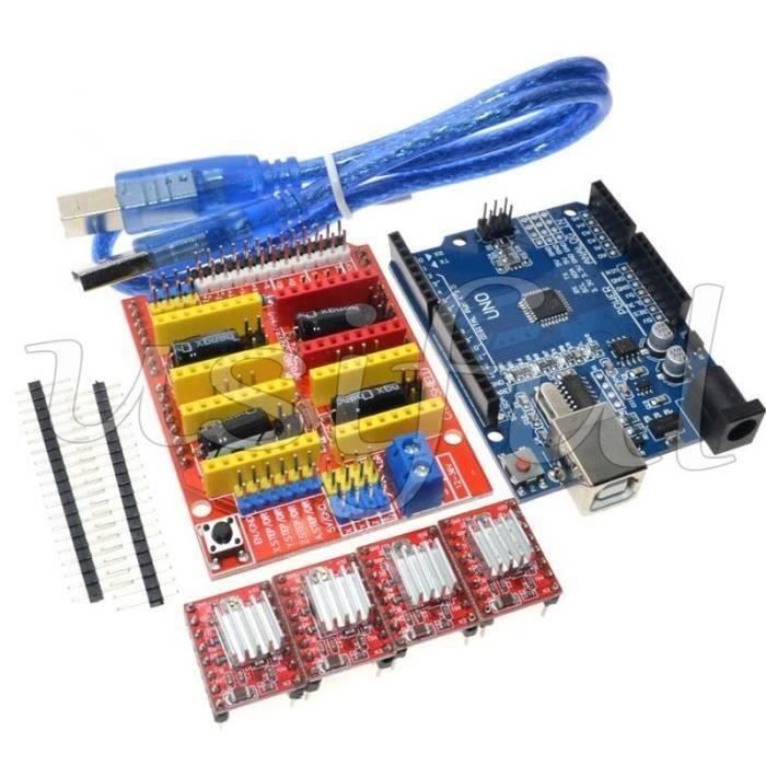 CNC shield v3 machine à graver Imprimante 3D + 4pcs A4988 carte d ...