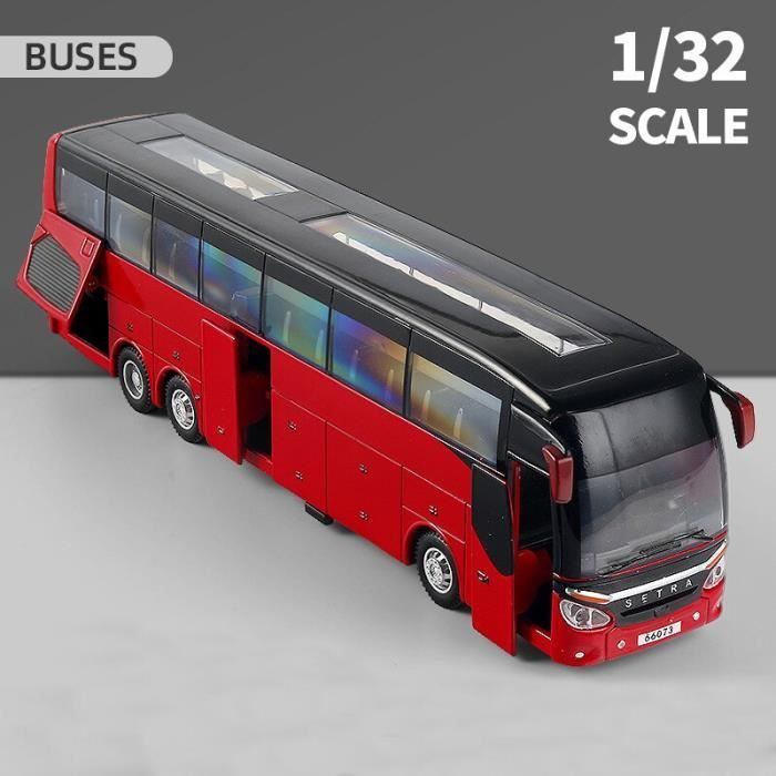 La couleur rouge Bus à traction en alliage, bus de bonne qualité à ...