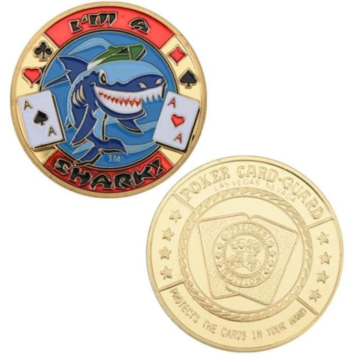 Pièces Commémoratives Poker Card Guard Hand Protector Metal Token Coin ...