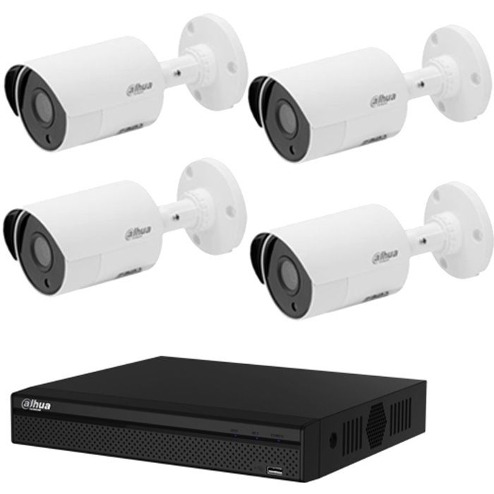 DAHUA Pack de vidéosurveillance CVI 4 caméras extérieures - sans HDD ...