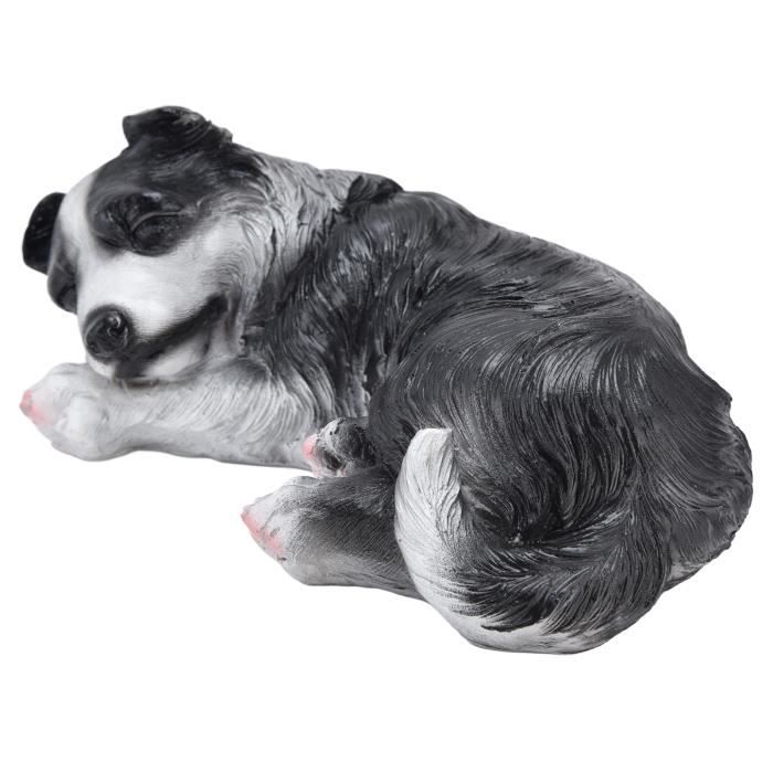 Dioche Statue de jardin Ornement de chien texturé exquis vif véritable ...