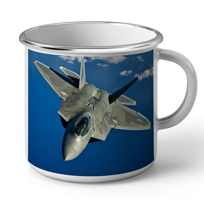 Mug en Métal Emaillé Avion de Chasse Militaire Jet Combat US Army ...
