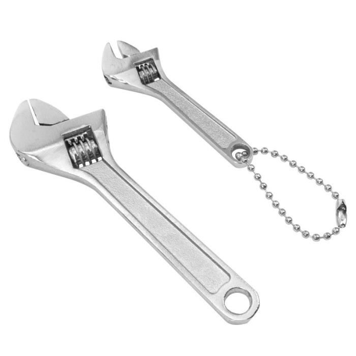 2Pcs Universel Mini Clé À Molette Premium De Réparation Hardwares Outil ...