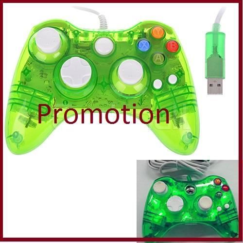 Manette de Jeu Filaire XBOX 360 Transparente - Cdiscount Informatique
