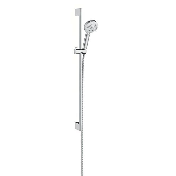 Hansgrohe Brausenset Crometta 100 1jet Unica 900mm Weiss Chrom