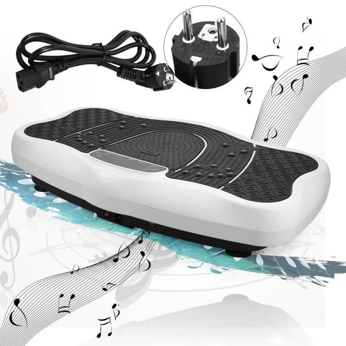Fitness Vibration Plate-forme Machine Équipement d'exercice blanc EU ...