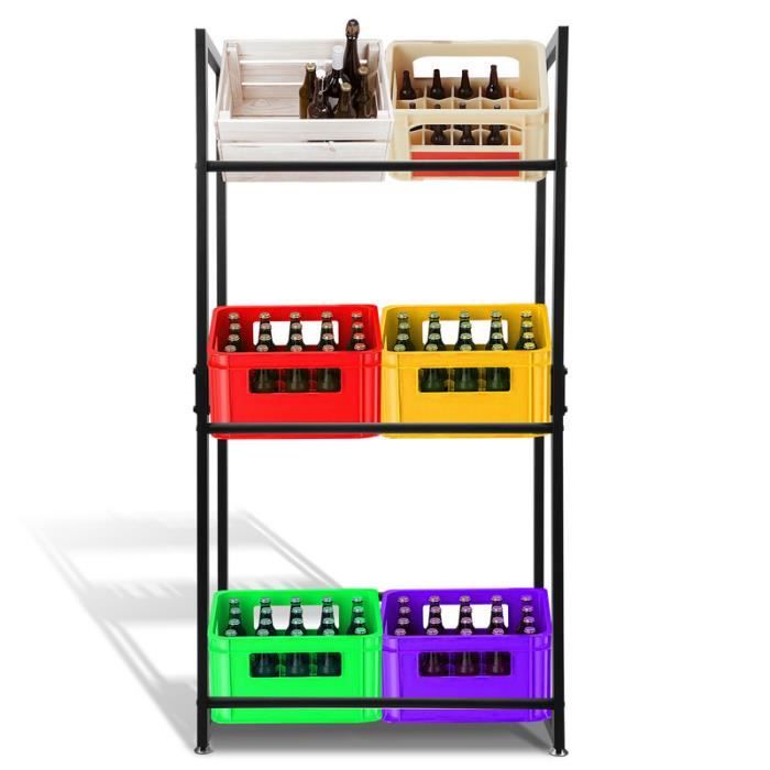 Izrielar Étagère à caisses de boissons Support Rangement Bouteilles 4 ...