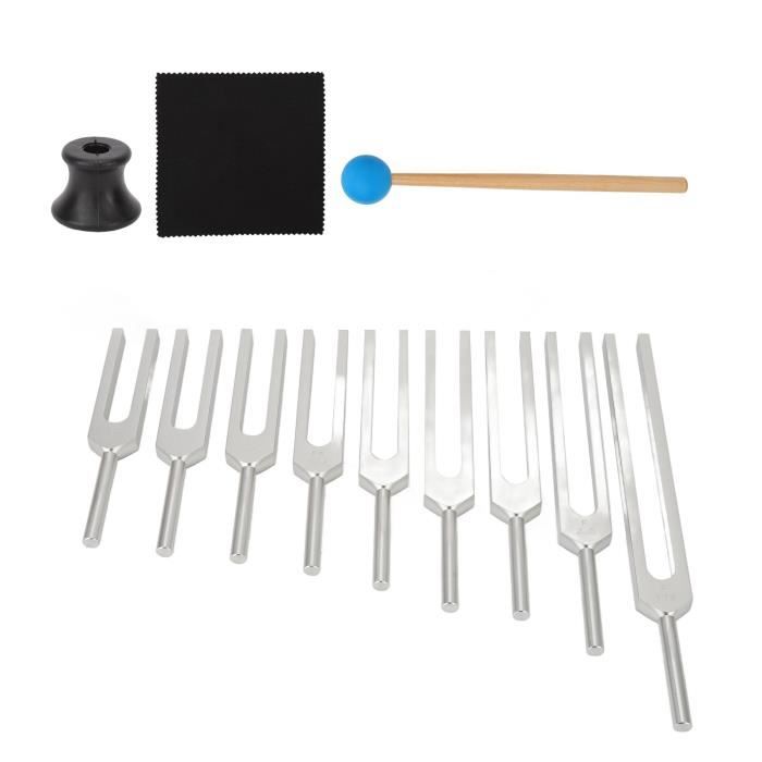 KIMISS Ensemble de diapasons Chakra Diapason de Yoga alliage d ...