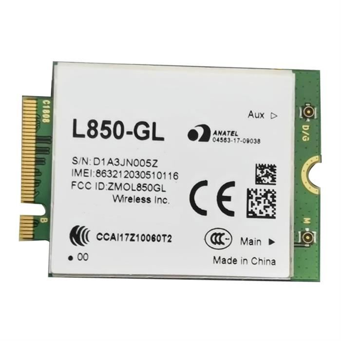 Module WWAN L850- 4G LTE Cat9 M.2 LTE et Carte WCDMA pour Routeur ...